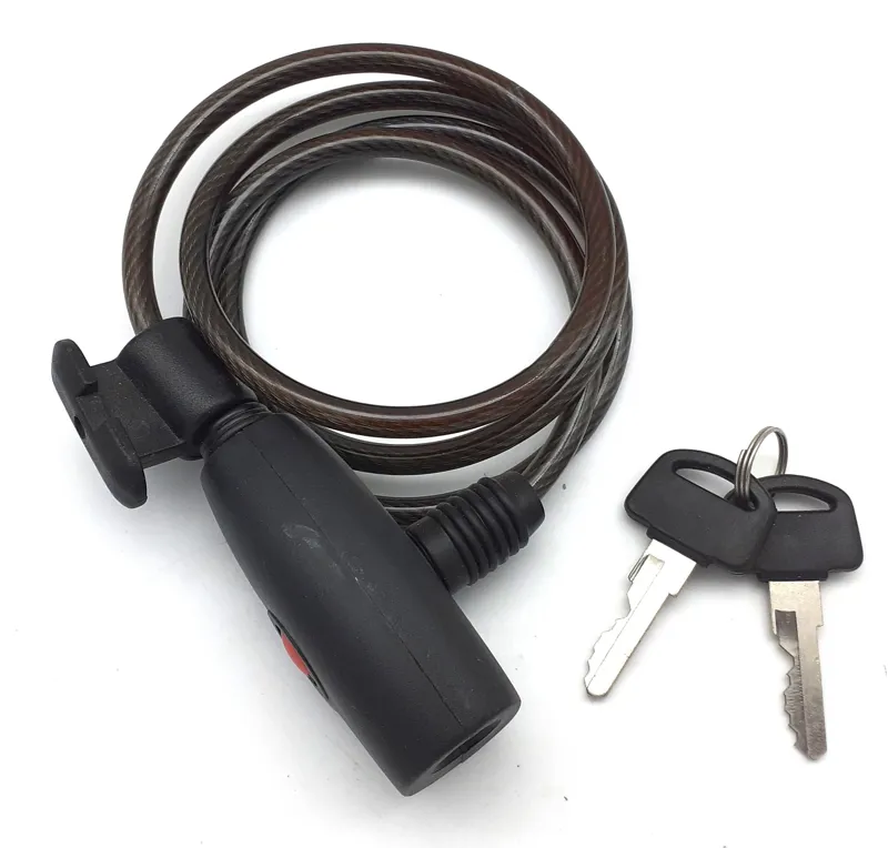 M-Wave 6 x 1000mm Cable Lock in Transparent Black