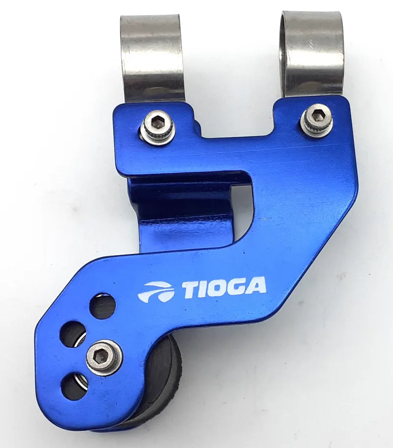 Tioga Chain Tensioner in Anodised Blue NOS Retro Shop Soiled
