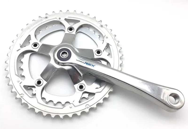 Shimano RSX A410 46/36T Square Taper 170mm Chainset in Silver Shop Soiled