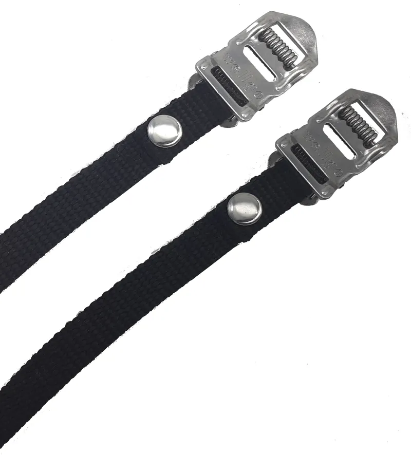 Wellgo Nylon Toe Straps in Black