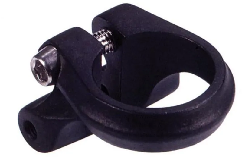 31.8mm Seatpost Clamp with Rack Mount in Black