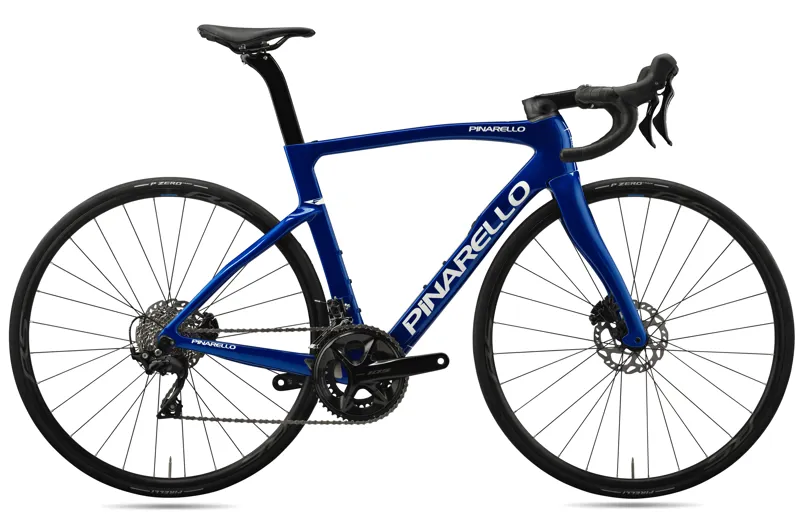 Pinarello F1 Disc with 105 12 and Shimano RS Wheels in Formula Blue