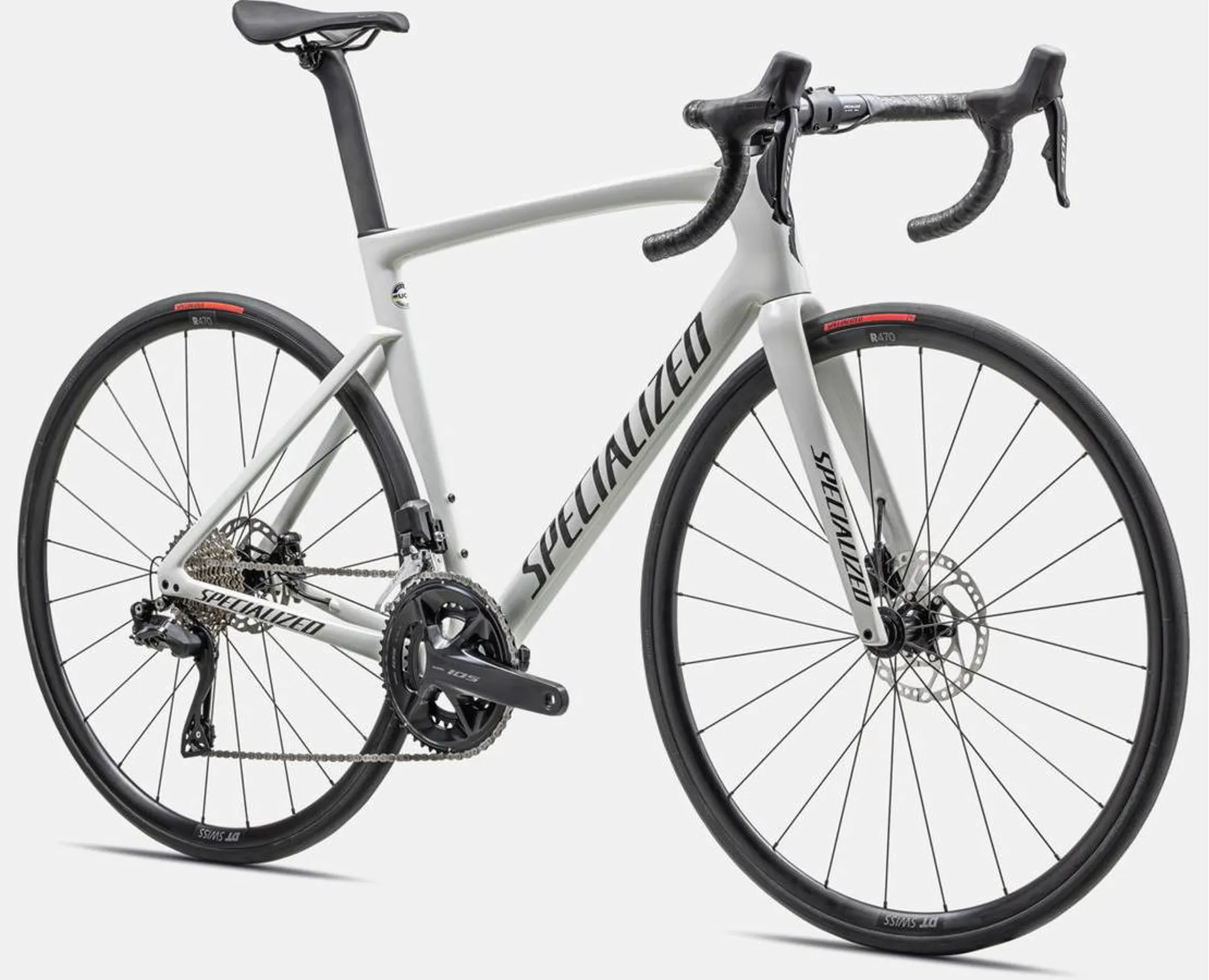 Tarmac SL7 Comp with Shimano 105 12 Speed Di2 in Dune White Obsidian