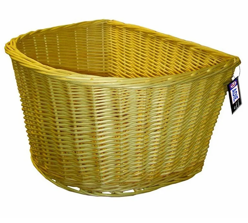 Large 18 inch Wicker D Shape Basket