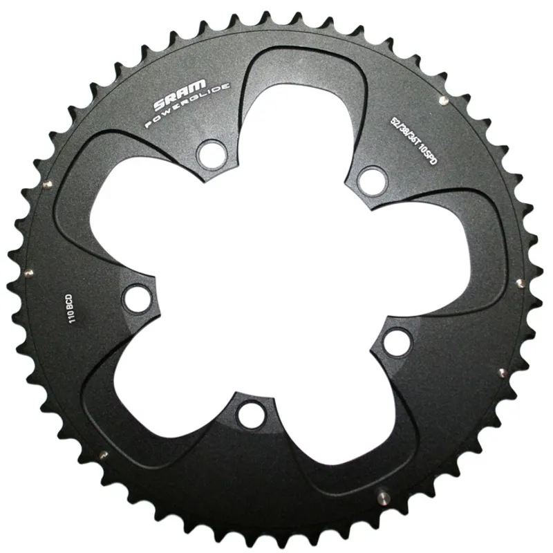 Sram Red Road Chainring 5 Bolt 110 BCD in Black