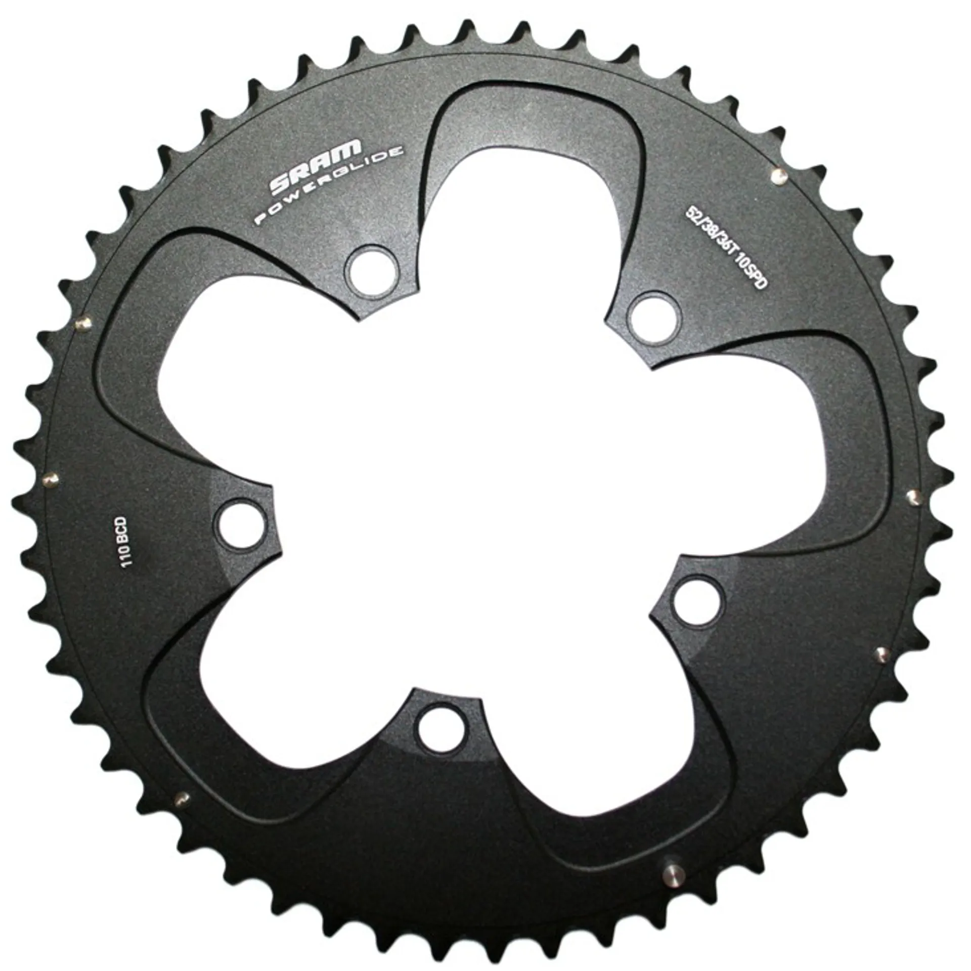 Sram Red Road Chainring 5 Bolt 110 BCD in Black
