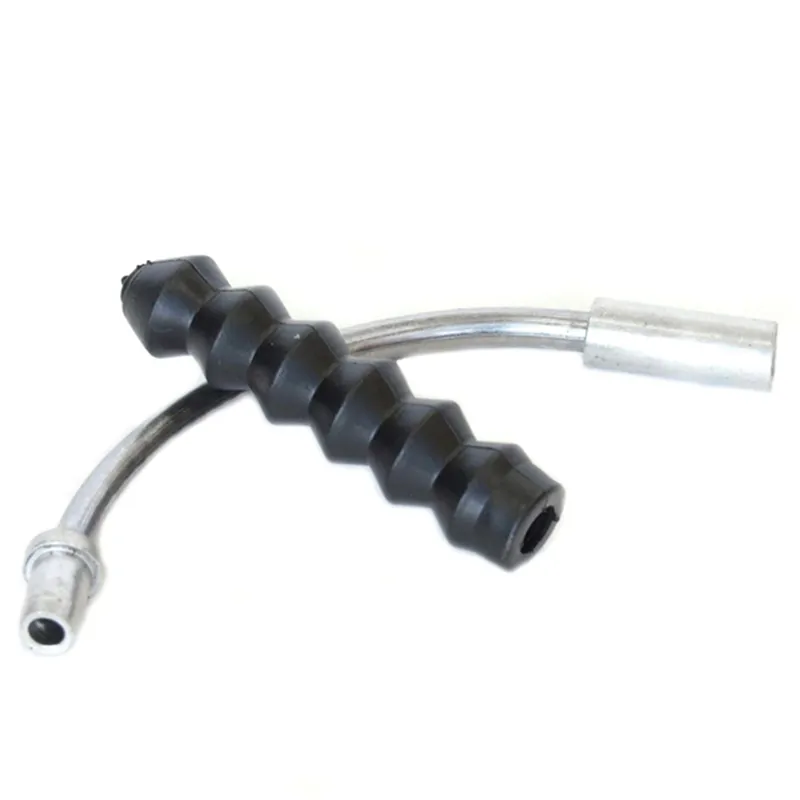Clarks V-Brake 90 Degree Bend Guide Pipe w/Rubber Boot in Silver