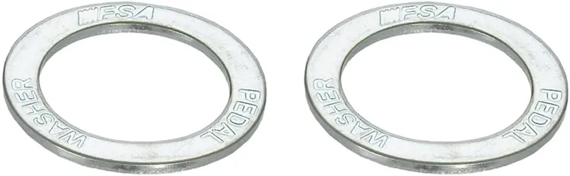 FSA Stainless Pedal Washers Pair in Silver