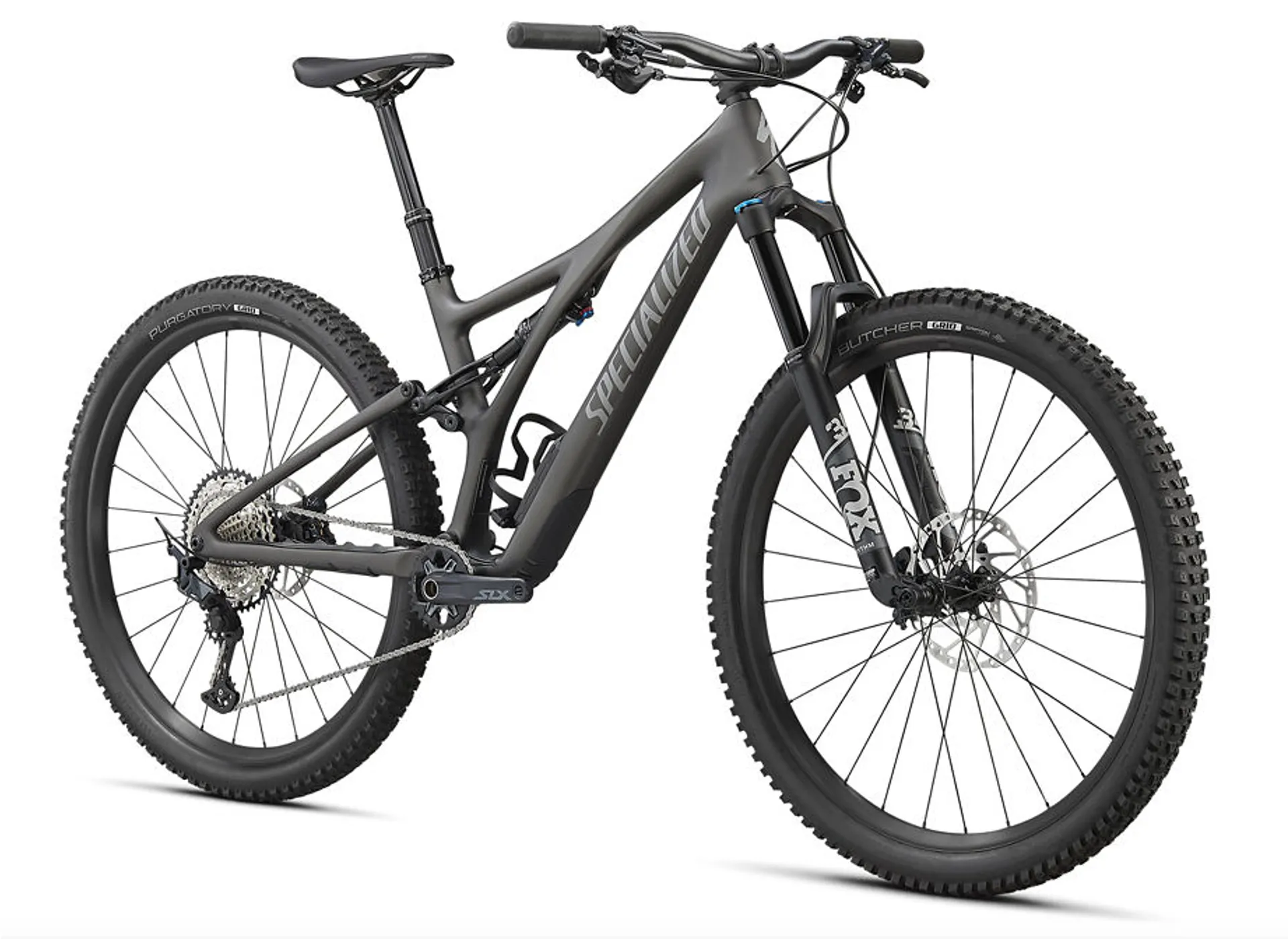 Specialized Stumpjumper Comp Carbon in Satin Smoke / Cool Grey / Carbon