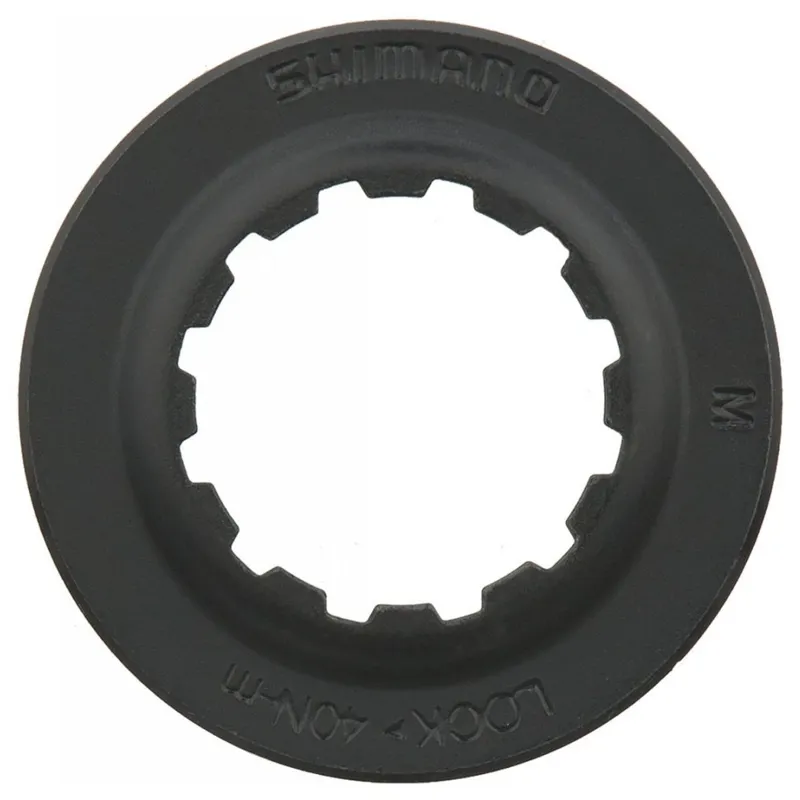 Shimano 105 Internal Disc Rotor Lockring in Black